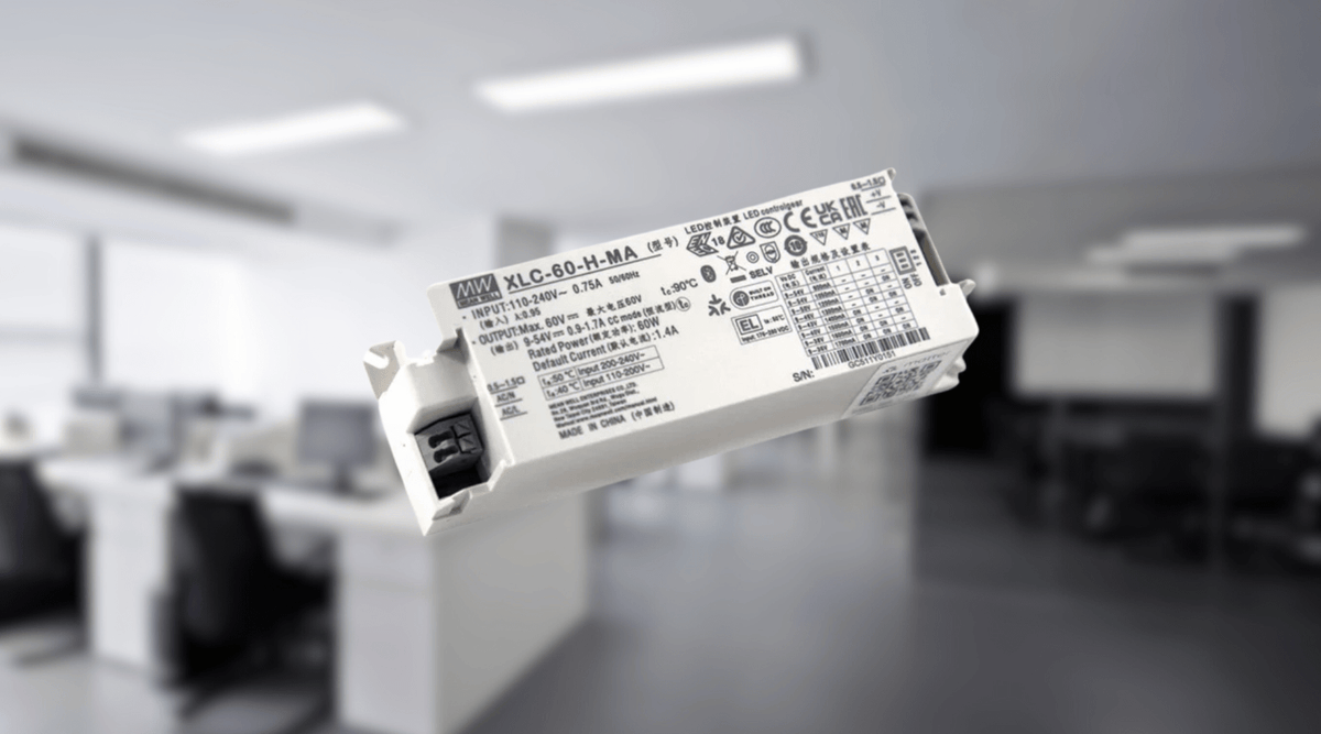 MEAN WELL XLC-25/40/60MA Series – Matter-Certified Smart LED Drivers