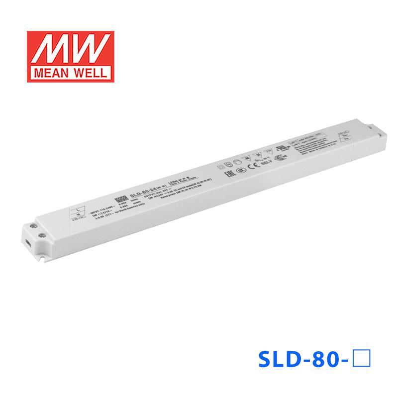 Mean Well SLD-80-56 Linear LED Driver 80W 56V 1400mA - Slim | Constant Voltage + Constant ...